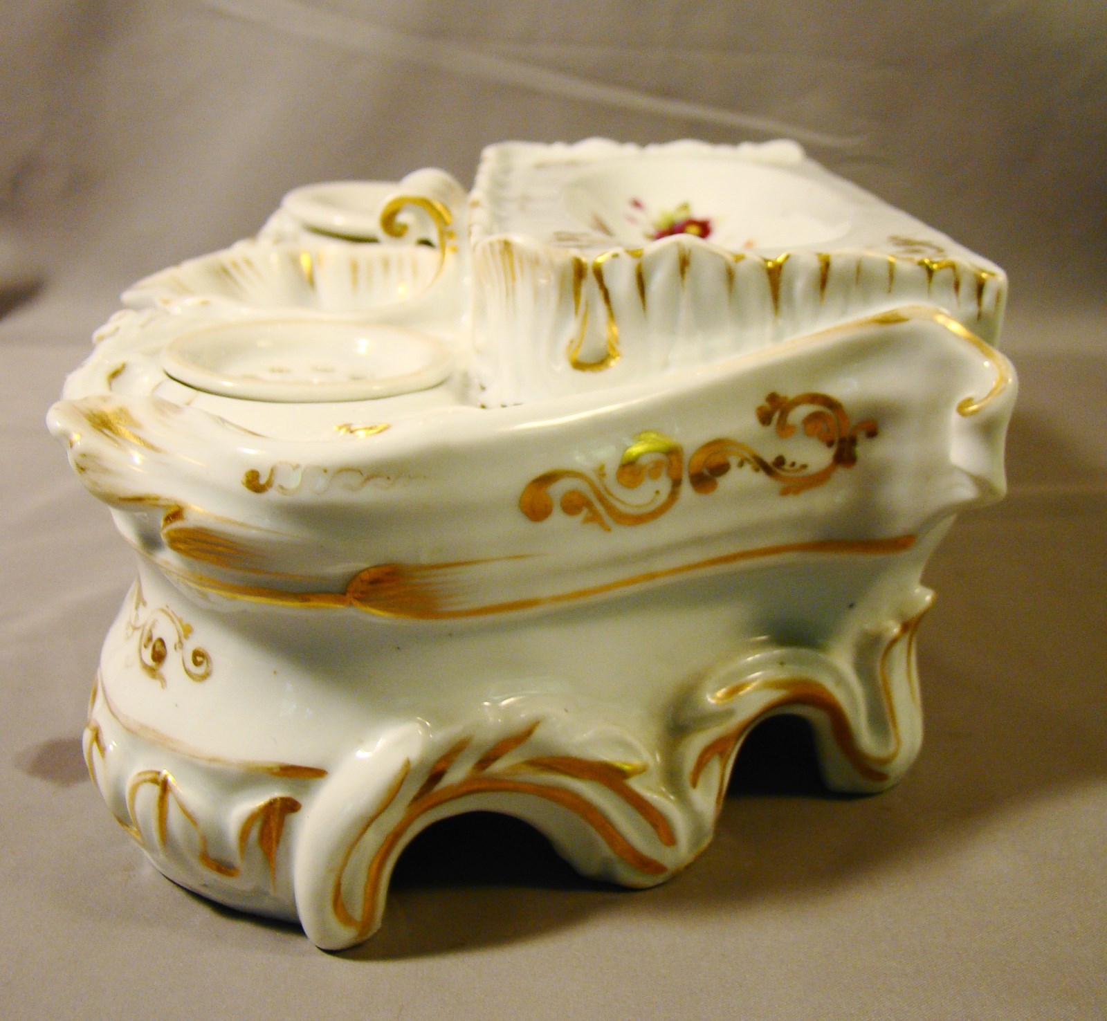 Old Paris Porcelain Second Empire Inkwell c1850-1870 | eBay