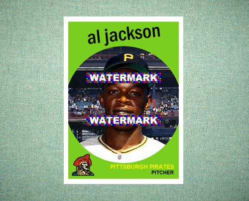 Al Jackson Pittsburgh Pirates 1959 Style Custom Baseball Art Card | eBay