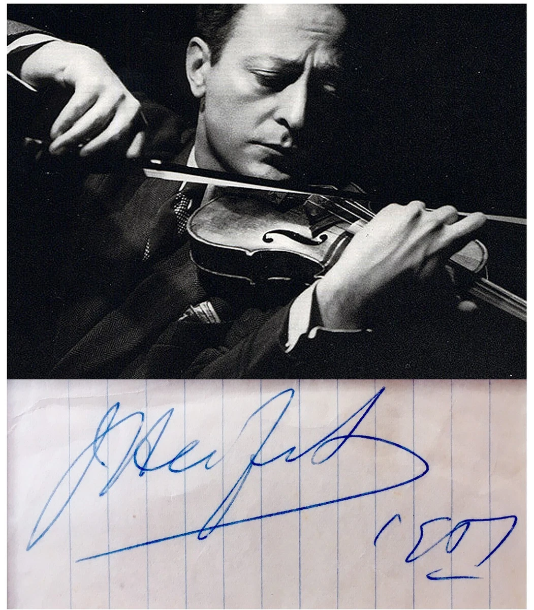 Jascha Heifetz Signature