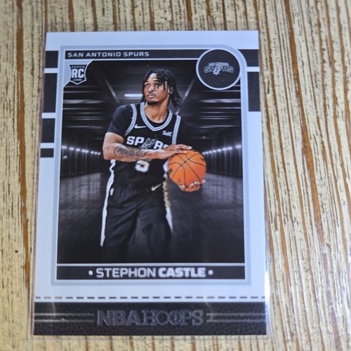 Stephon Castle - 2024-25 NBA Hoops Basketball Rookie RC Base Card #234 ...
