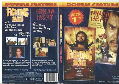 NINJA HEAT & FIGHTING MAD (DOUBLE FEATURE DVD) GD | eBay