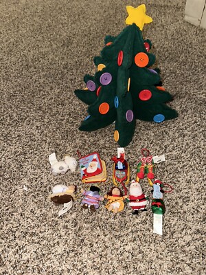 Hallmark Keepsake Kids My Very Own Christmas Tree Plush Felt Buttons 9 ...