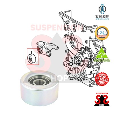 Tensioner Pulley, V-Ribbed Belt Suit TOYOTA Hilux 2.7 VVTi (TGN16 ...