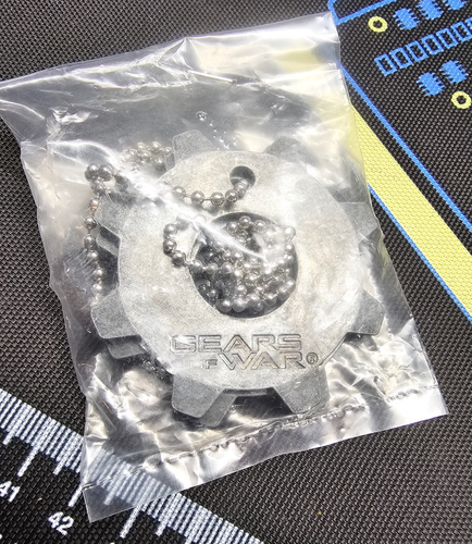 Gears of War 4 Cog Dog Tag Necklace Microsoft 2016 New | eBay