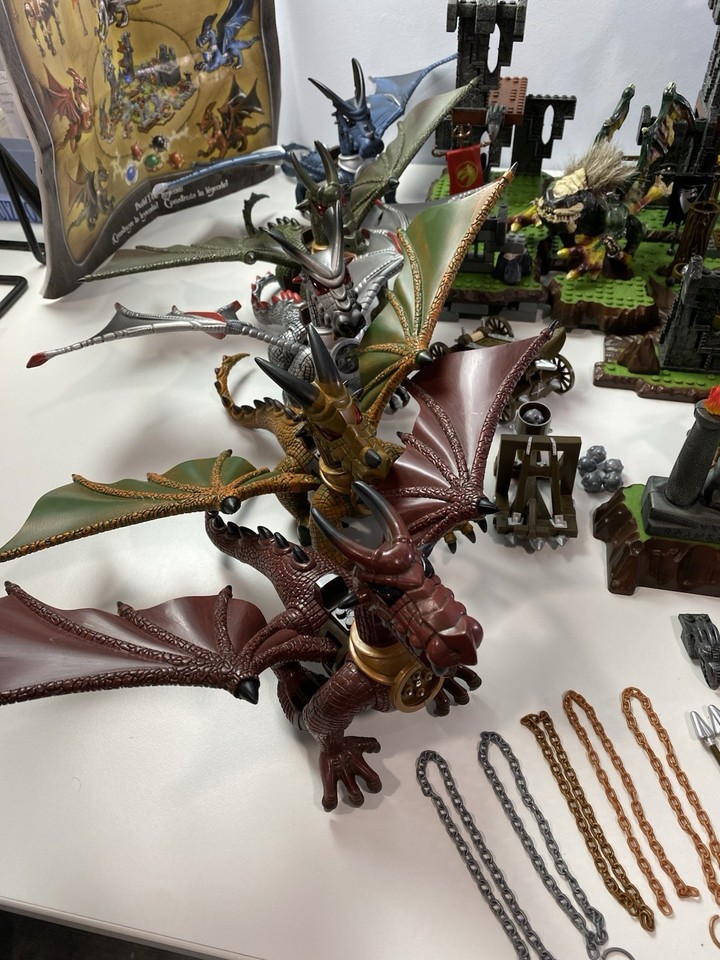 Mega Bloks DRAGONS Lot ~ Dragons ~ Weapons ~ Land & Water Terrains HUGE ...