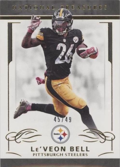 2016 Panini National Treasures - Le'Veon Bell #82 Gold /49 for sale ...