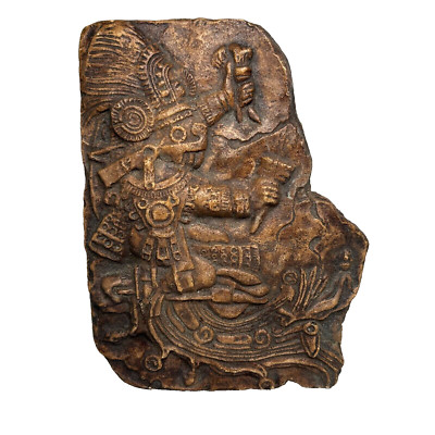 Mayan Aztec Artifact Wall Plaque Art Carved Rite Sun Stone Sculpture ...