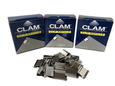 150 pcs Clam Brand Clip Refills A-A-2792A Sz 2 e.g | eBay
