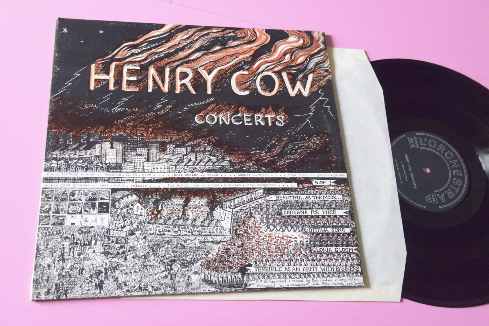 HENRY COW CONCERTS ITALY 2LP ORIG 1977 EX GATEFOLD COVER | eBay