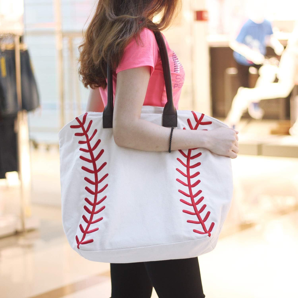 YIQIGO Baseball Bag Handbag for Woman Shopping Travel Embroidered | eBay