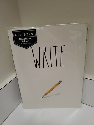 RAE DUNN "WRITE" & "EXPLORE" Notebook 2 pack Journals 80 pages each NWT ...