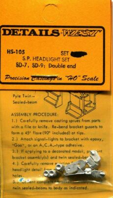 Details West 105 X HO SP Headlight Mars Double EMD SD7-9 | eBay