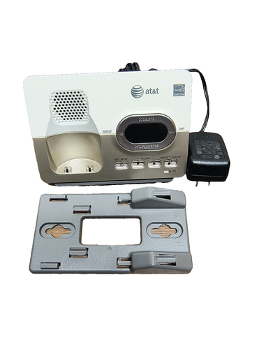 AT&T EL52333 Phone Base Station Unit With Power Adapter And Wall Plate ...