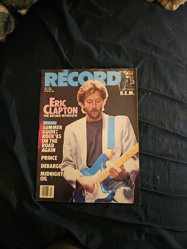 July 1985 RECORD MAGAZINE ERIC CLAPTON INTERVIEW REM PRINCE DEBARGE ...