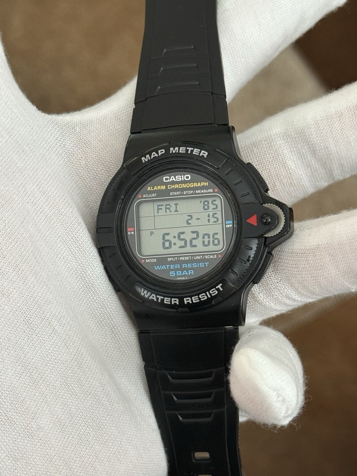 Rare Vintage Casio MAP-100 Map Meter Men’s Digital Watch JDM 1990s ...
