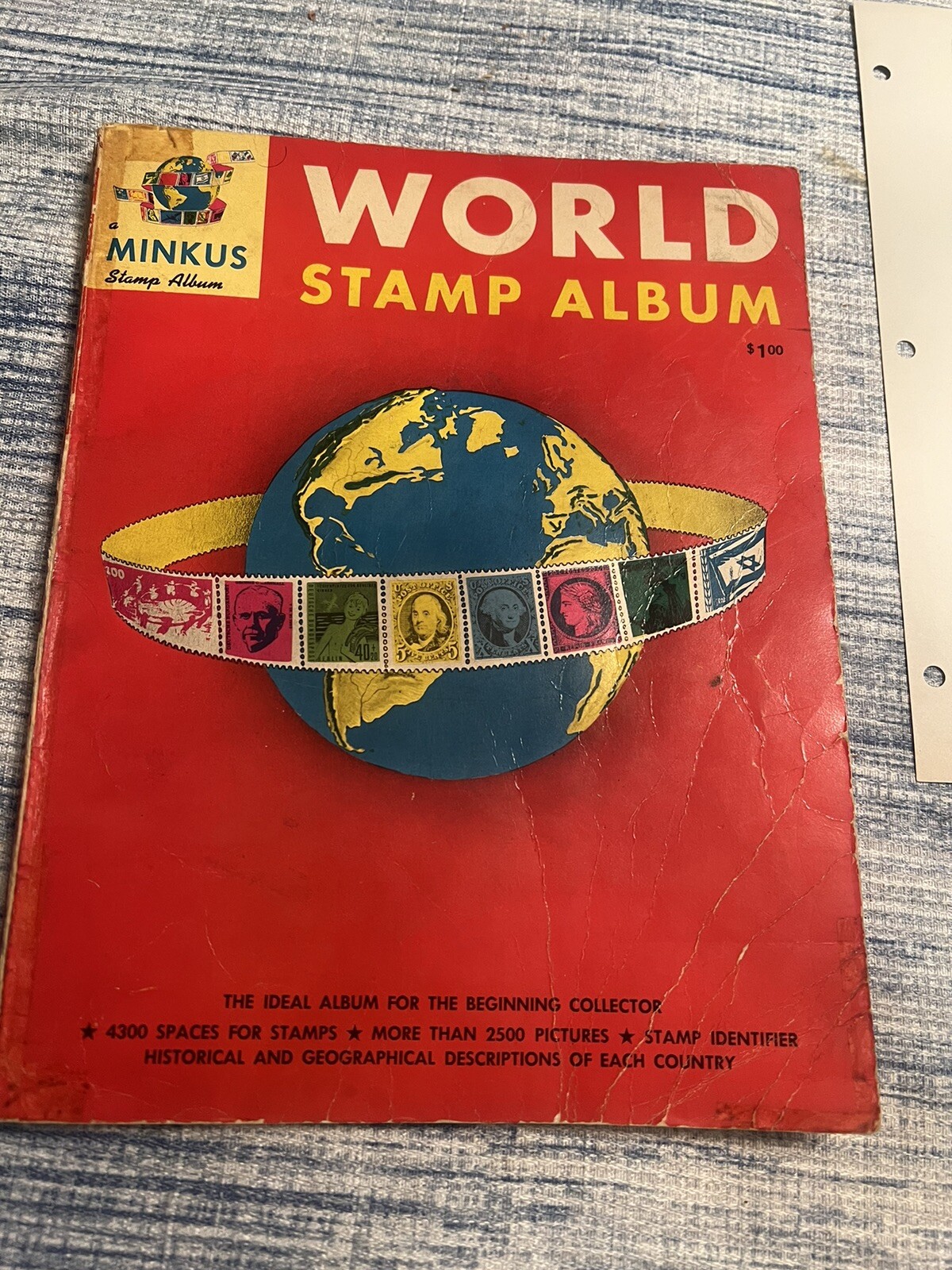 Minkus Vintage 1963 World Stamp Album For Collectors Booklet Holds 4000 ...