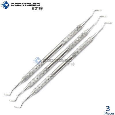 3× Excavator Spoon 1.5mm, 18W Dental Restorative Double End Instruments ...