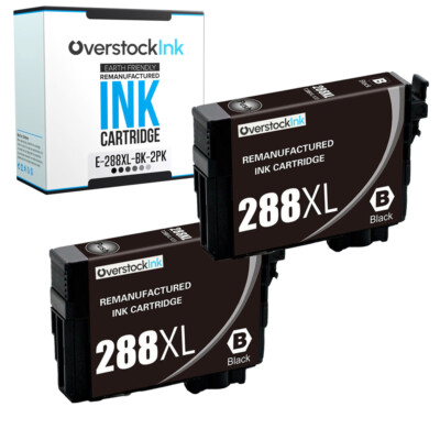 2PK T288XL Black Ink Cartridge for Epson Expression XP-440 XP-446 XP ...