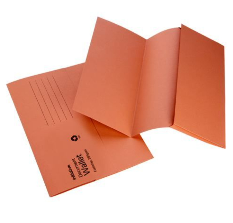 285gsm Foolscap Premium Document Wallets A4 Paper Storage Files Folders ...