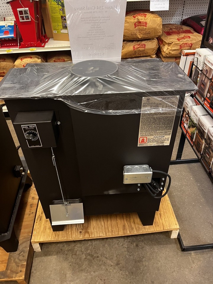 Hitzer 254 Hand Fired Coal Stove w/ Blower- 75,000BTU NEW! | eBay