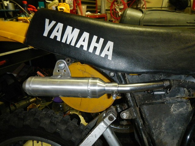 1981 Yz125 Exhaust Silencer Pipe Muffler Yamaha YZ 125 1980-81 for sale ...
