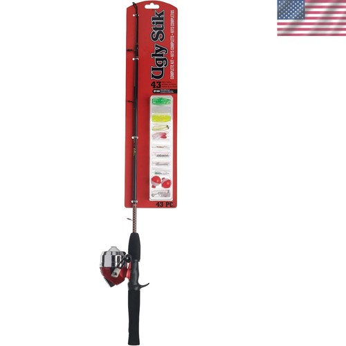 Light Power Complete Spincast Kit - Red 5ft Graphite & Fiberglass ...