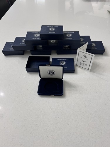 American Eagle One Ounce Proof Silver Coin Box Set COA - NO COIN | eBay