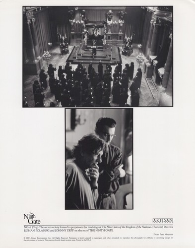 The Ninth Gate Roman Polanski Johnny Depp 2000 Movie 8x10 Vintage Press ...