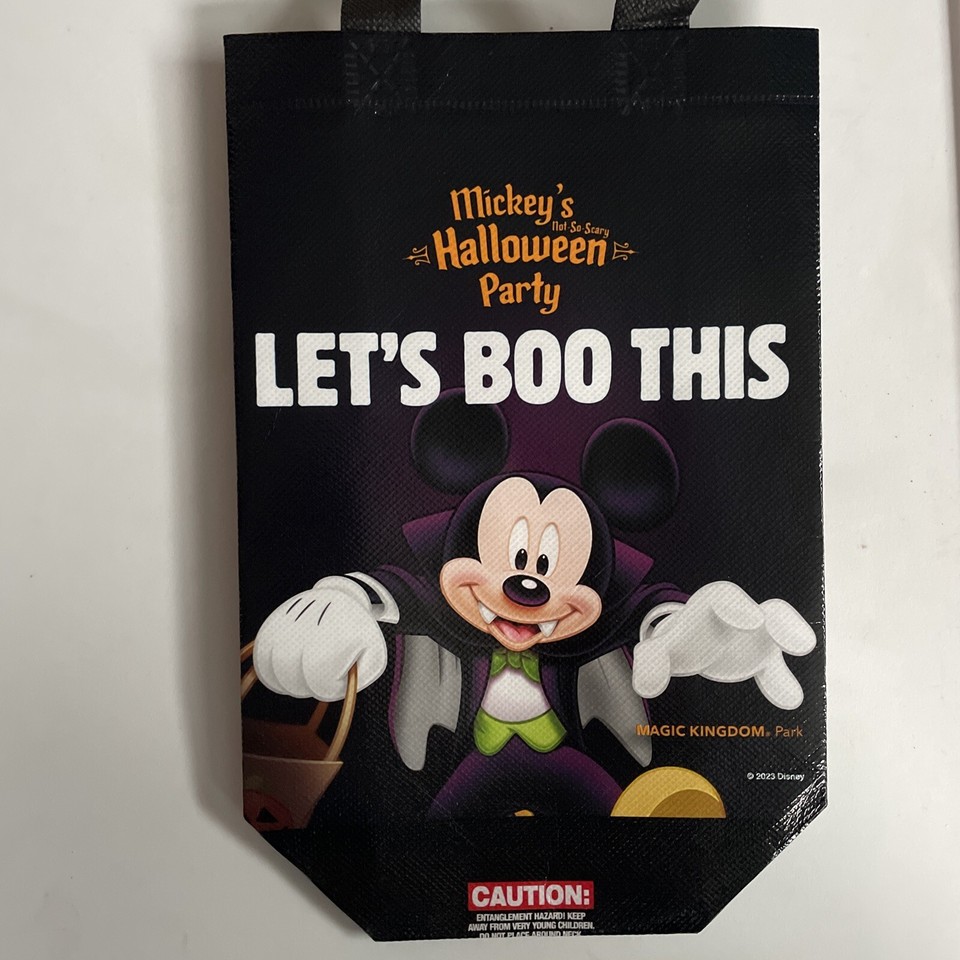 Disney Mickey’s Not So Scary Halloween Party Black treat bag MNSSHP ...