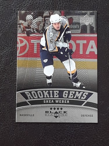 2006-07 Upper Deck Black Diamond RC Rookie Gems Shea Weber #196 ...