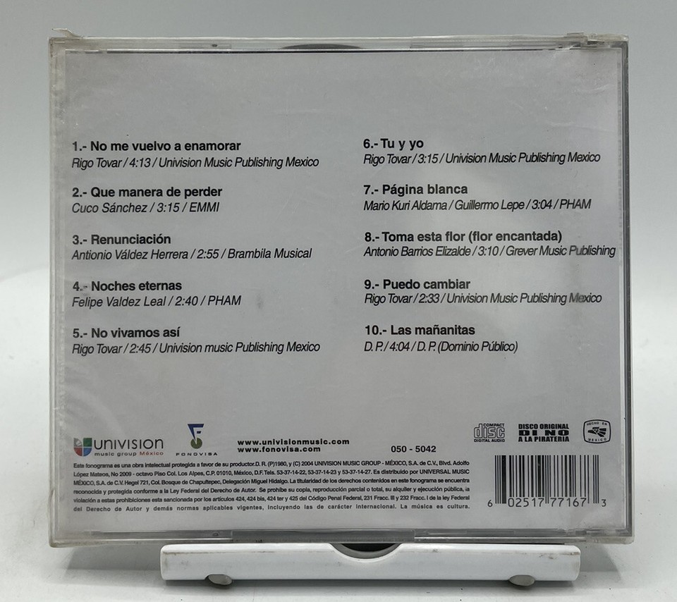 Rigo Tovar. Cd Sealed Con Mariachi Volumen 3 | eBay