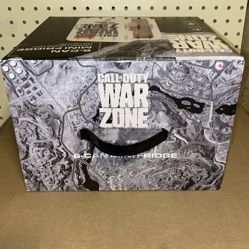 Call Of Duty War Zone Logo 6 Can Mini Fridge COD Game Room Decor LED ...