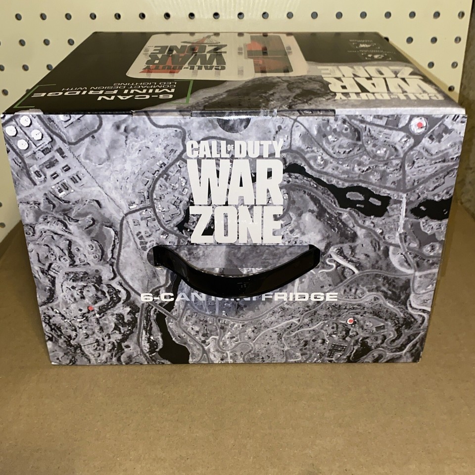 Call Of Duty War Zone Logo 6 Can Mini Fridge COD Game Room Decor LED ...