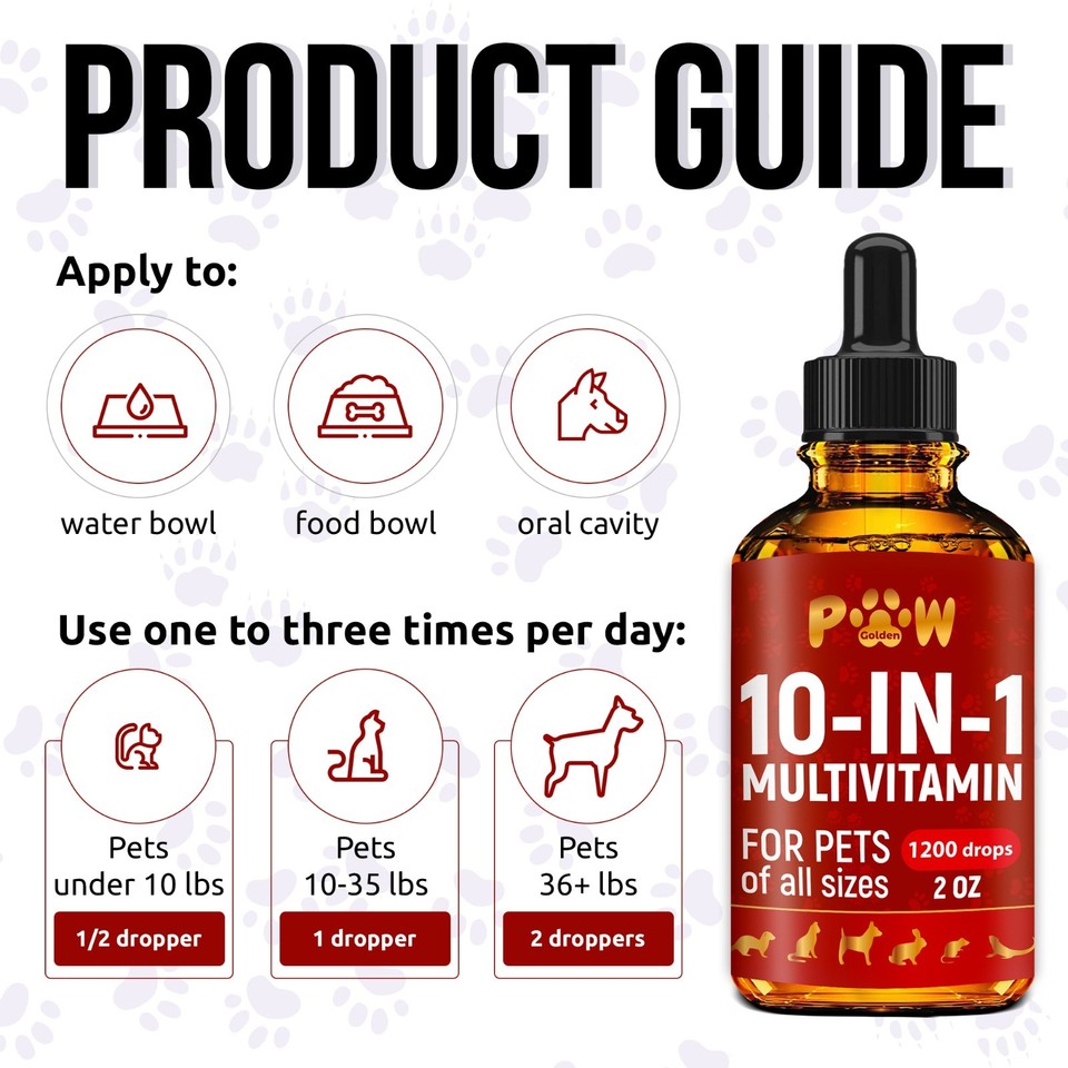 Liquid Multivitamin for Dogs | Multivitamin for Cats | Vitamins for ...