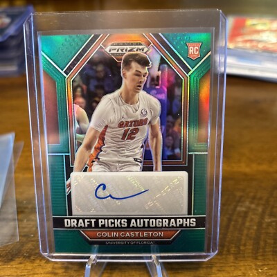 2023 Panini Prizm Draft Picks Green Draft Picks Auto #DPA-CLC Colin ...