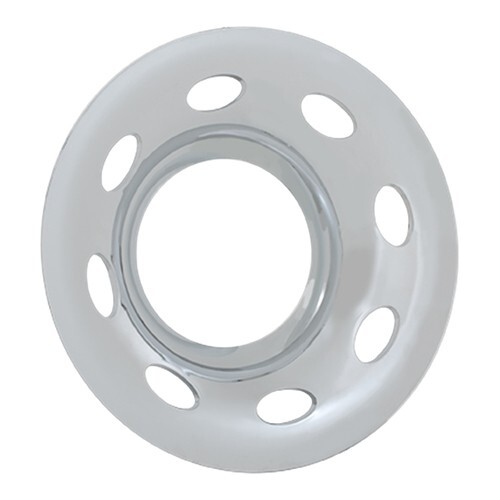 *(1) 15" QT545CLO OUTER COVER ONLY CHROME TRAILER WHEEL HUB CAP RIM ...