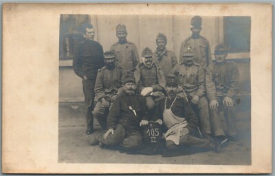 SOLDIERS GROUP WWI ERA ANTIQUE REAL PHOTO POSTCARD RPPC | eBay