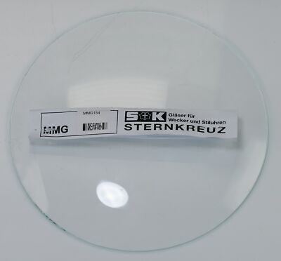 QUALITY Sternkreuz Clock Glasses Domed Convex Dial Mineral Glass 152mm ...