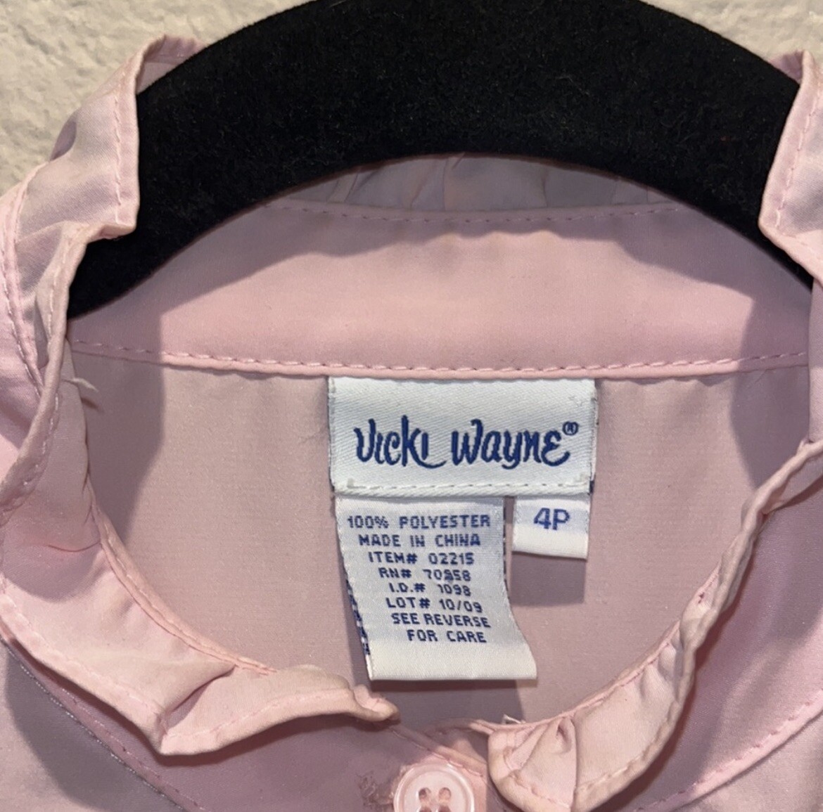 Vintage Vicki Wayne Pink Pleated Ruffled Secretary Bl… - Gem