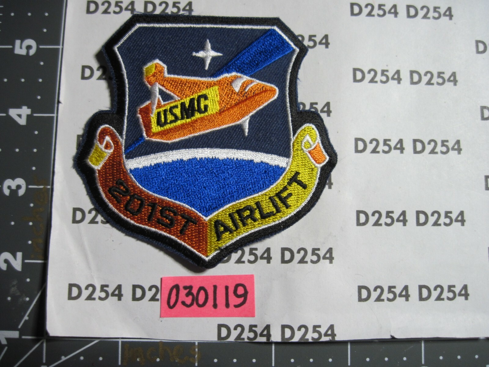 USMC Patch Marine Corps 201st AIRLIFT SQUADRON Joint Base Andrews | eBay
