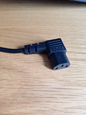 x1 EU - C13 RIGHT ANGLE 4m MAINS POWER CABLE LEAD EU 2 PIN EURO | eBay UK