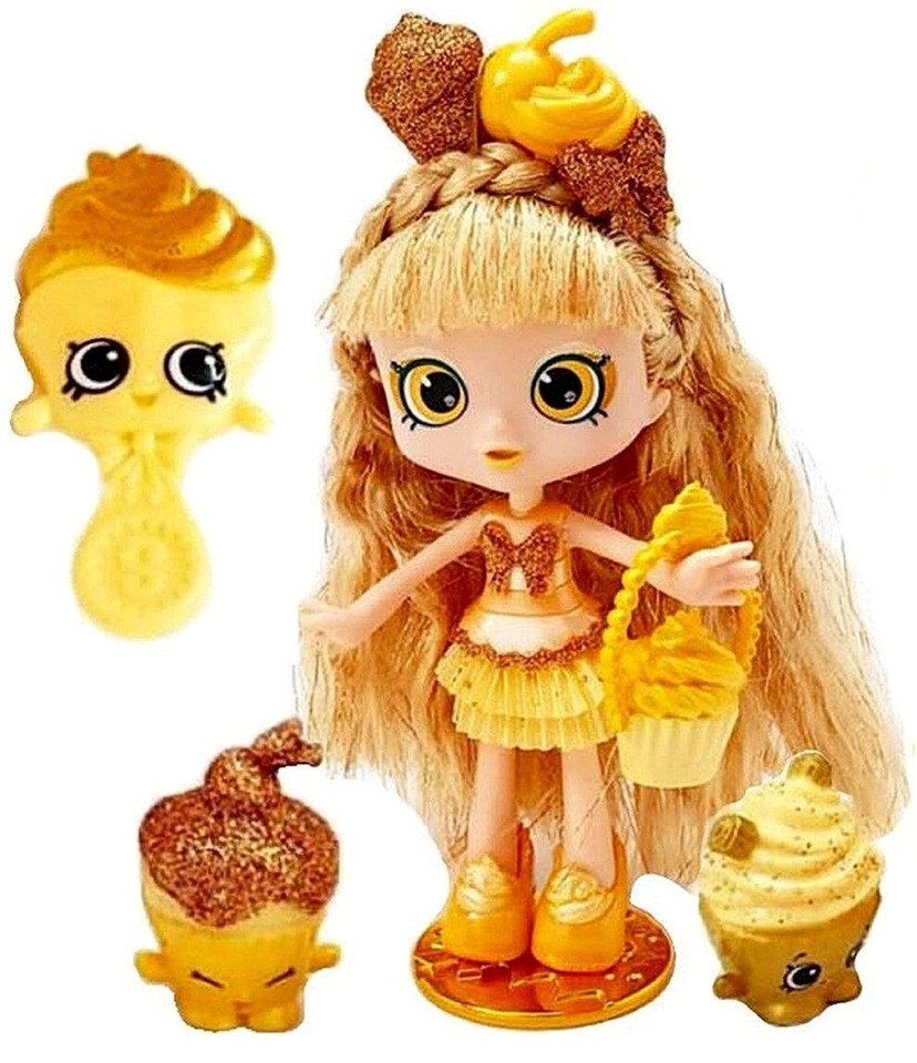 SHOPKINS SDCC 2016 JESSICAKE Limited Edition Golden Cupcake Doll ...