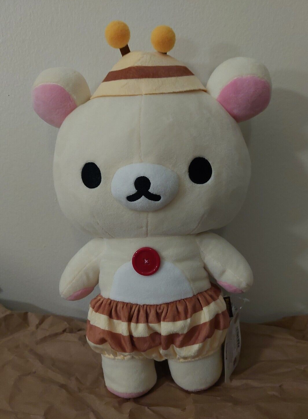 NEW 16” inch San-x Rilakkuma Honey Bee GS9061 Korilakkuma Plush Doll ...