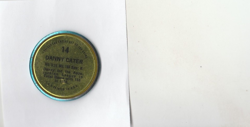 1971 Topps Coin # 14 Danny Cater | eBay