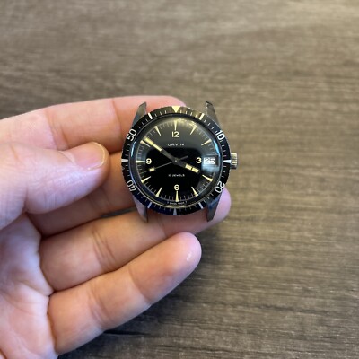 Vintage Orvin 17 Jewels Men’s Diver Watch Running | eBay