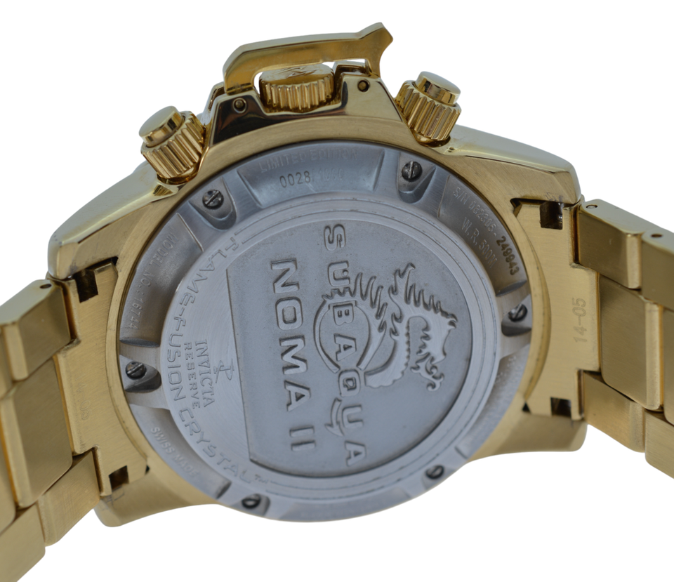 Men's 47mm Invicta Subaqua LE Diamond Sapphire Ruby Meteorite Watch ...