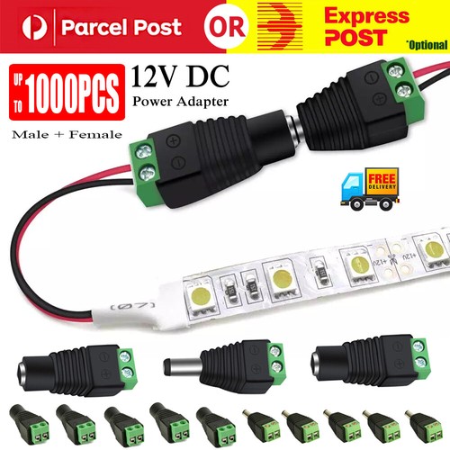 12V DC Power Adapter For CCTV Camera Male Female Connector Plug Jack ...