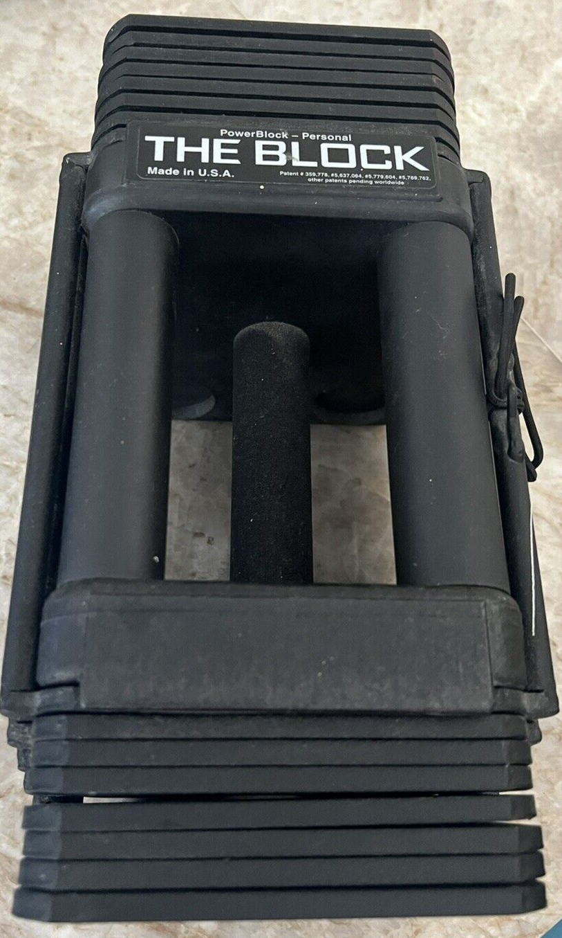 THE BLOCK PowerBlock Personal Adjustable Dumbbells 10-45 lbs | eBay