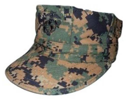 New* USMC Issued 8 Point Cover MARPAT Woodland, Marine EGA, Hat, Cap | eBay