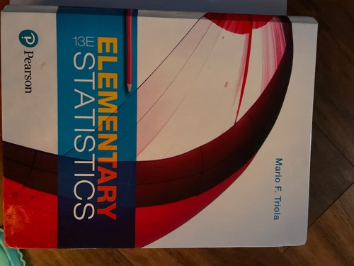 Elementary Statistics Text Book 13th Ed. Triola | eBay